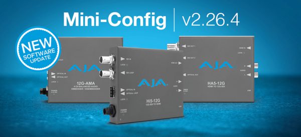AJA, Mini-Config v2.26.4 출시 - AJAKOREA